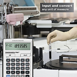 Calculated Industries 8030 ConversionCalc Plus Ultimate Professional Conversion Calculator Tool for Health Care Workers, Scientists, Pharmacists, Nutritionists, Lab Techs, Engineers and Importers