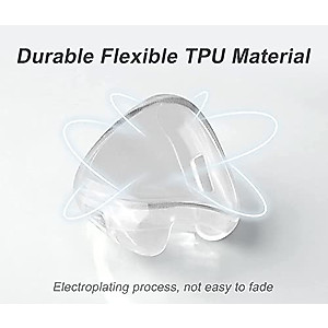 Witzon Compatible with Clear Fitbit Versa 4 Screen Protector/Sense 2 Case Covers, Shorb-Absorbing Soft TPU Replacement Screen Cover, Ultra Thin Bumper Smartwatch Versa 4 Protective Case Women Men