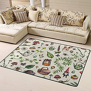 NiYoung Bedroom Livingroom Sitting-Room Big Size Kitchen Rugs Home Decor - Cottagecore Light Green Floor Mat Doormats Fast Dry Toilet Bath Rug Exercise Mat Throw Rugs Carpet