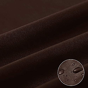 TVPFM Set of 2 Stretch Armrest Covers PU Leather Dark Brown Arm Covers Waterproof Furniture Protector Armrest Covers for Sofa Chairs Recliner Sofa Couch(Dark Brown)