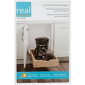 Knape & Vogt RS-WMUB-14-4-AS 5 in. H x 14.88 in. W 22 in. D Soft-Close Wood Drawer Box Pull Out Cabinet Organizer