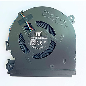 Fleshy Leaf CPU+GPU Cooling Fan Replacement for HP Spectre X360 15-CH Series (2 Fans, 15 decibels, 5 volts, 4-Pin, Plastic, Forced Air, Laptop)