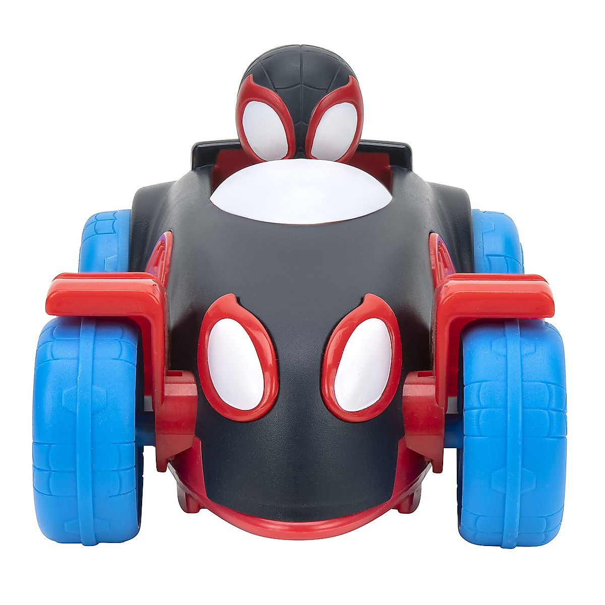 Marvel Spidey and his Amazing Friends Webbed Wheelie Vehicle - Miles Morales: Spider-Man Pull Back Vehicle - Features Built-in Super Hero