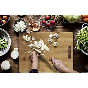 MRKT FINDS 3PK Bamboo Wood Cutting Board, Kitchen Chopping Board, Heavy Duty Serving Tray, AK427