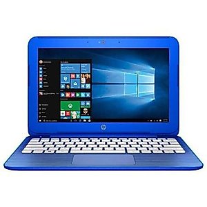 HP Stream 11.6-inch Laptop PC (2016 Model) with 1 Year Office 365 Personal, Intel Celeron N3050 1.6GHz, 2GB DDR3L RAM, 32GB SSD, Bluetooth, Wifi, Windows 10 (Blue)