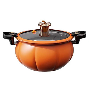 Leadigol Non-stick Micro Pressure Pot 5L Multifunctional Pumpkin Soup Pot Household Enamel pot Gas Stove Induction Cooker Universal Stew Pot