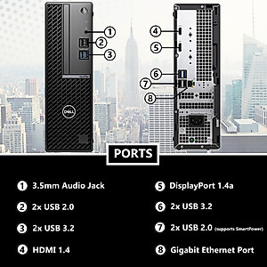 Dell Optiplex 7000 7010 SFF Intel i5-13500 (14 Cores, Beats Intel i7-12700T), 16GB RAM, 512GB NVMe, RJ-45, DP Port, HDMI, Wired KB & Mouse, W11P, 3YR, Business Desktop