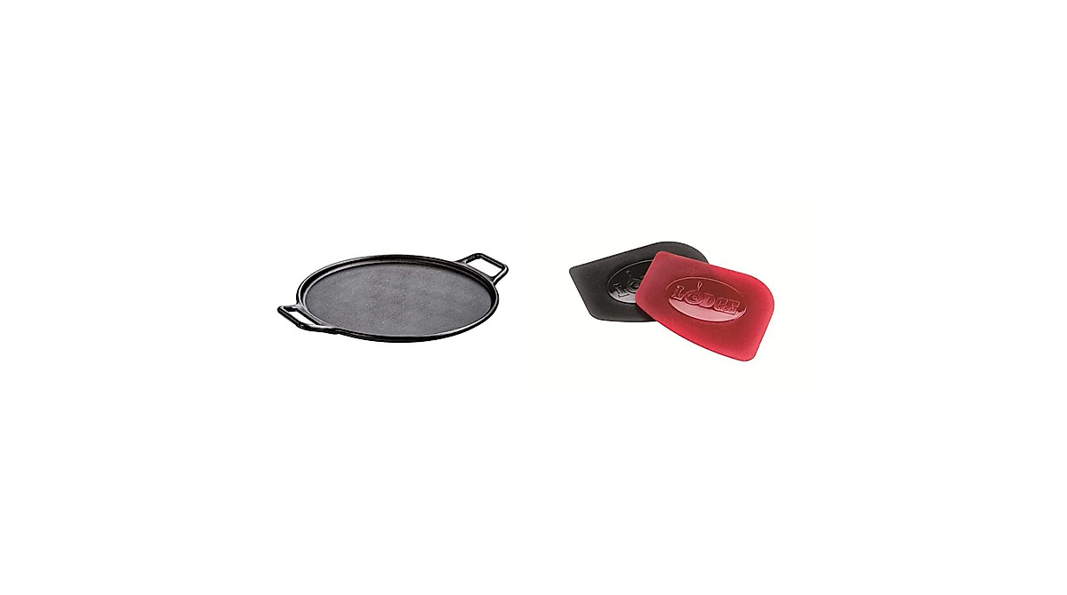 Lodge BOLD 14 Inch Cast Iron Pizza Pan | Durable & Style-Driven Cookware