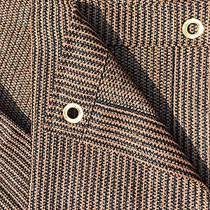 LIXIONG Sunshade Netting, Rectangle Sunblock Fabric Privicy Canopy, 95% Sunlight Shelter Shade Cloth Net for Backyard Patio, Custom Size, Silent in The Wind (Color : Brown, Size : 0.6x2cm)