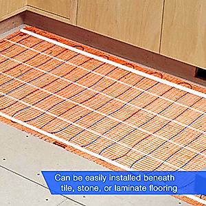 SunTouch TapeMat Electric Under Floor Heating Mat for 120V, 2.0' x 5.0' (10 Sq. Ft.), Orange