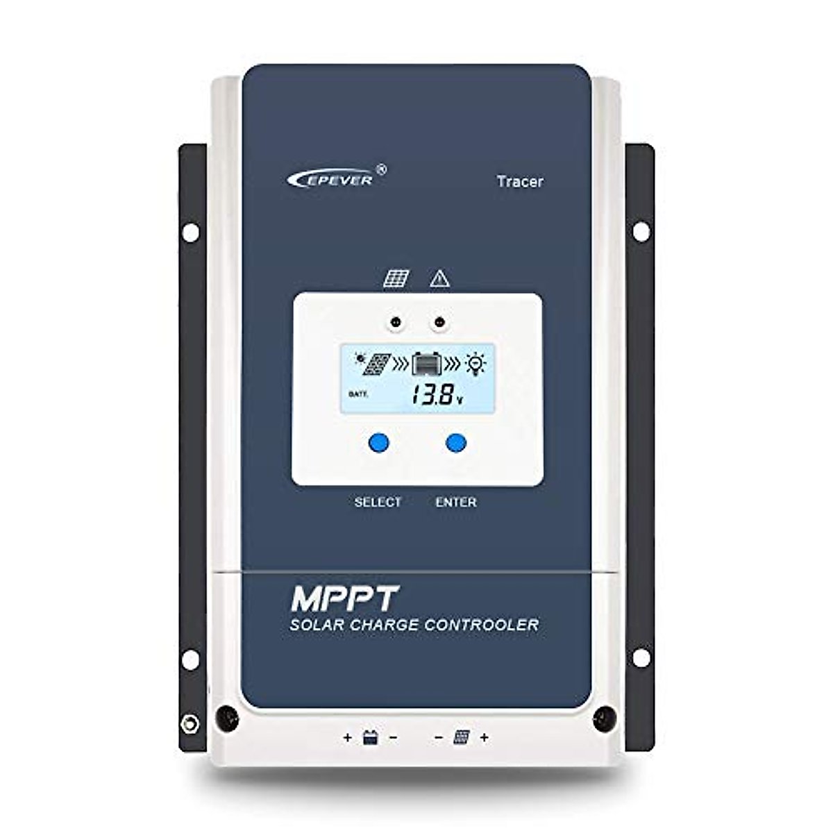 EPEVER 60A MPPT Solar Charge Controller 12V/24V/36V/48V DC Automatically Identifying System Voltage Max.PV 150V Solar Panel Regulator (Tracer 6415 an)