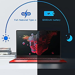 Laptop Builtin Speakers Portable HD Display Digital Touch Panel 128GB SSD for Office Home Travel