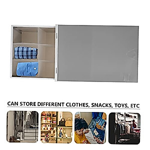 Cabilock Box Underwear Storage Box Clothes Dividers Makeup Organizer Box Makeup Organiser Panty Organizer Cabinet Closet Sock Drawer Organizer Sock Box Household Storage Box Storage Case Pp