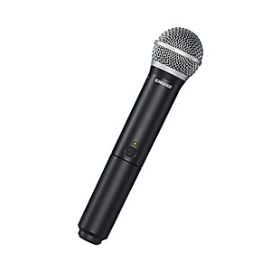 Shure BLX288/PG58 Wireless Microphone System - 14-Hour Battery Life, 300 ft Range, UHF | Includes (2) PG58 Handheld Vocal Mics, Dual Channel Receiver | J11 Band (BLX288/PG58-J11)