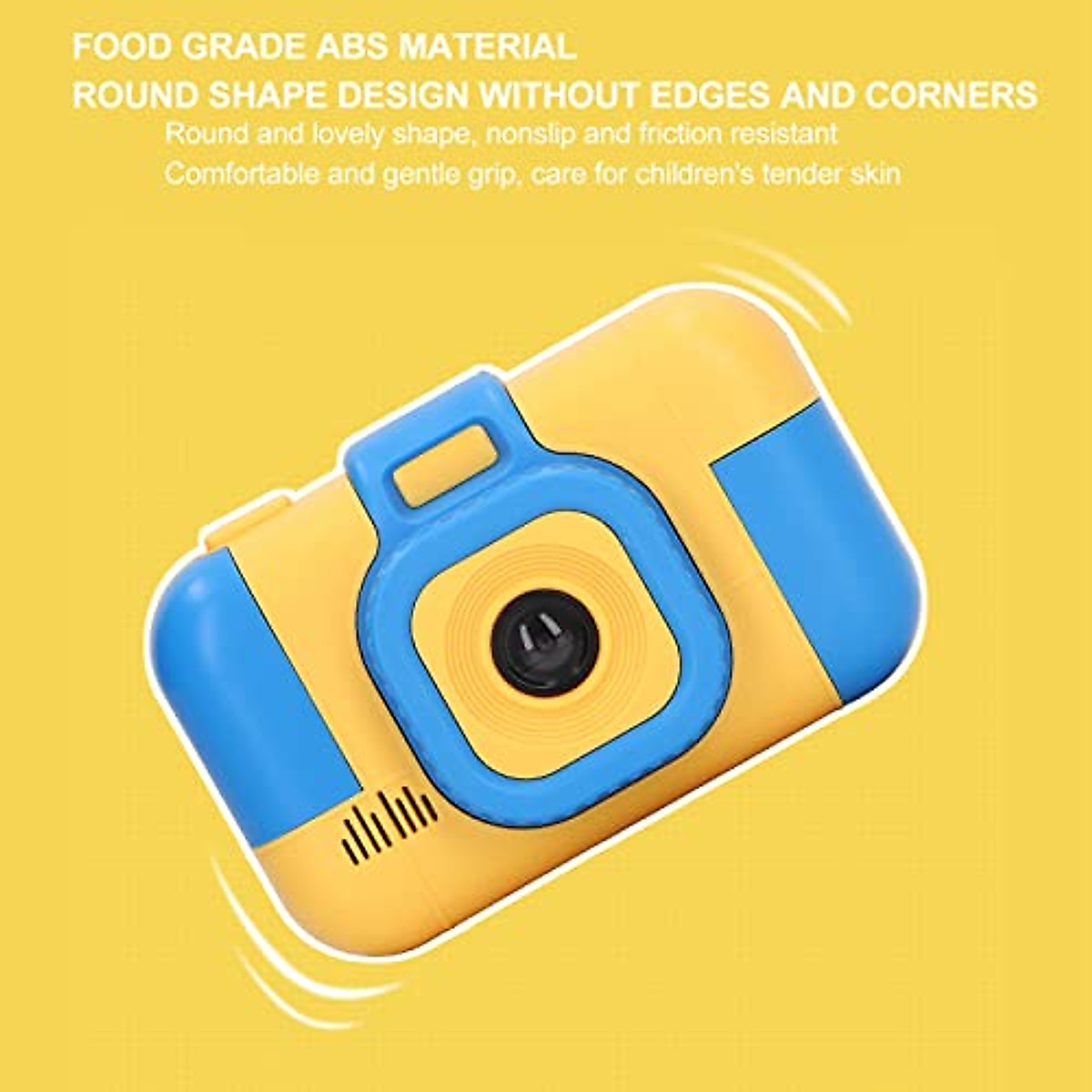 Kids Digital Camera, 40MP Childrens Toy Camera Support Video Recording, Digital Video Cameras for Toddler, Round LovelyGifts with Cartoon Photo Frame