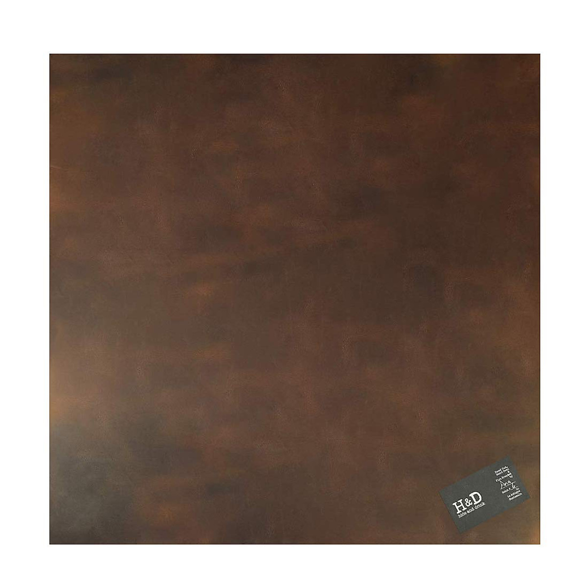 Hide & Drink, Leather Square (24 x 24 in.) 1.8mm Thick for Crafts, Tooling, Hobby Workshop, Bourbon Brown