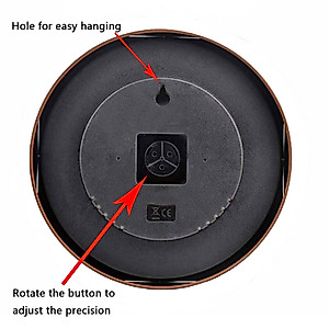 Indoor Outdoor Thermometer Hygrometer Large Wall Decor, 10 Inch Outdoor Thermometers for Patio Garden, Waterproof No Battery Needed Wall-Mounted Thermometers-White