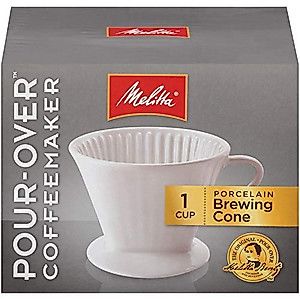 Melitta Porcelain #2 Cone Brewer, White