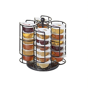 Nifty Solutions Compatible with Bartesian Cocktail Holds up to 24 Capsule Pods, Spins 360-Degrees, Medium (Pack of 1), Black