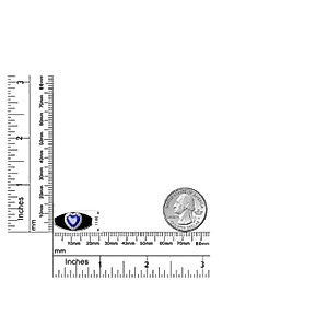 PJM Customized Sterling Silver Ladies High School and College Class Ring – Lovely Collection – Fully Personalized - Mementos Jewelry (Sterling Silver Platinum)