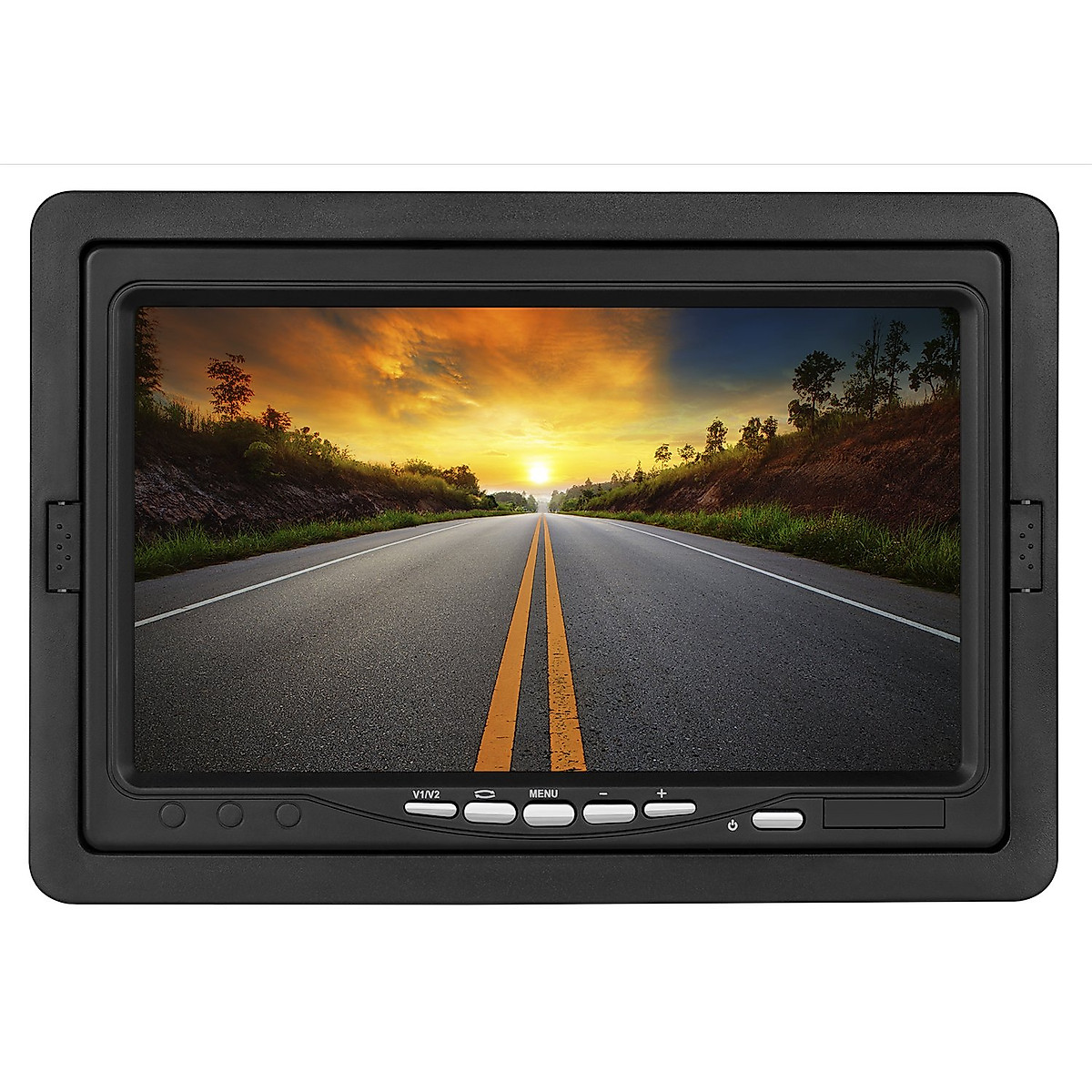 WickedHD WRC-LCD 7 Inch High Resolution Rotating Color TFT LCD Display Monitor with Remote Control and Mounting Bracket