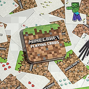 Minecraft Playing Cards - Standard Deck of Cards in Collector Travel Tin