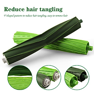 HORPKUN Replacement Parts for iRobot Roomba i7 i7+ i3 i3+ i4 i6 i6+ i8 i8+/Plus E5 E6 E7 j7 I,E &J Series Vacuum Cleaner, 2 Set Rubber Brushes, 6 Filters, 6 Side Brushes,3 Vacuum Bags