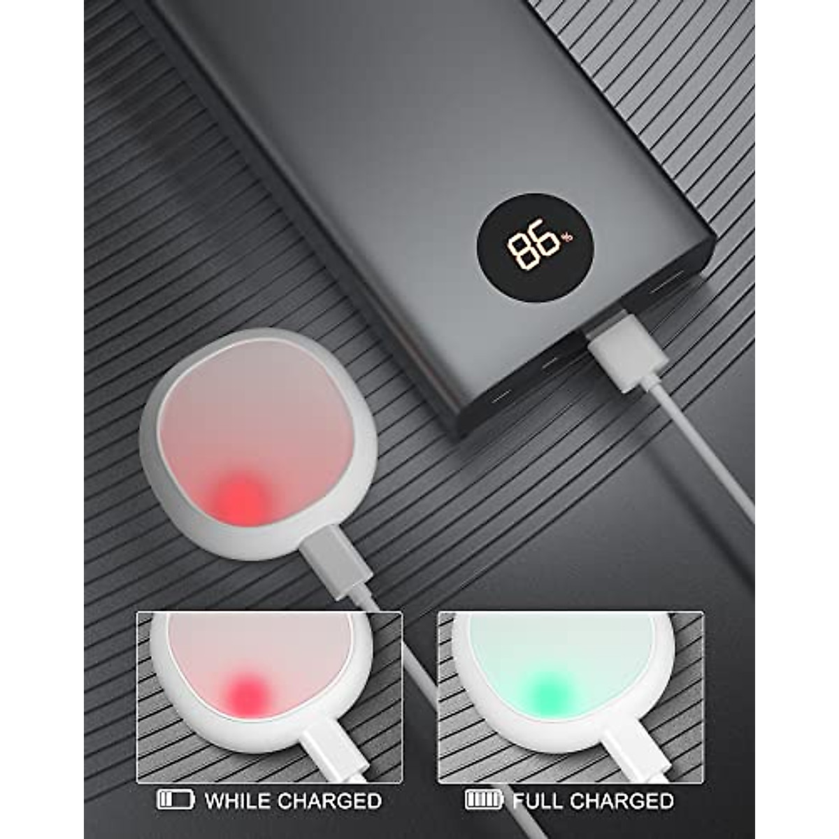 GANA Puck Lights with Remote, Wireless RGBW LED Under Cabinet Lights, 700mAh USB-C Rechargeable Battery Operated Tap Lights, Timed Off, 7 Colors & 3 Modes Dimmable for Closet Bedroom Stairs (1Pack)