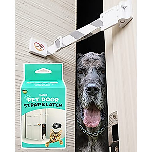 Cat Door Adjustable Latch Buddy Pet Stopper - Dog Proof Litter Box for doorways Cat Door Stop Strap, Interior Cat Door Holder, Feeding Station for Cats by HA SHI