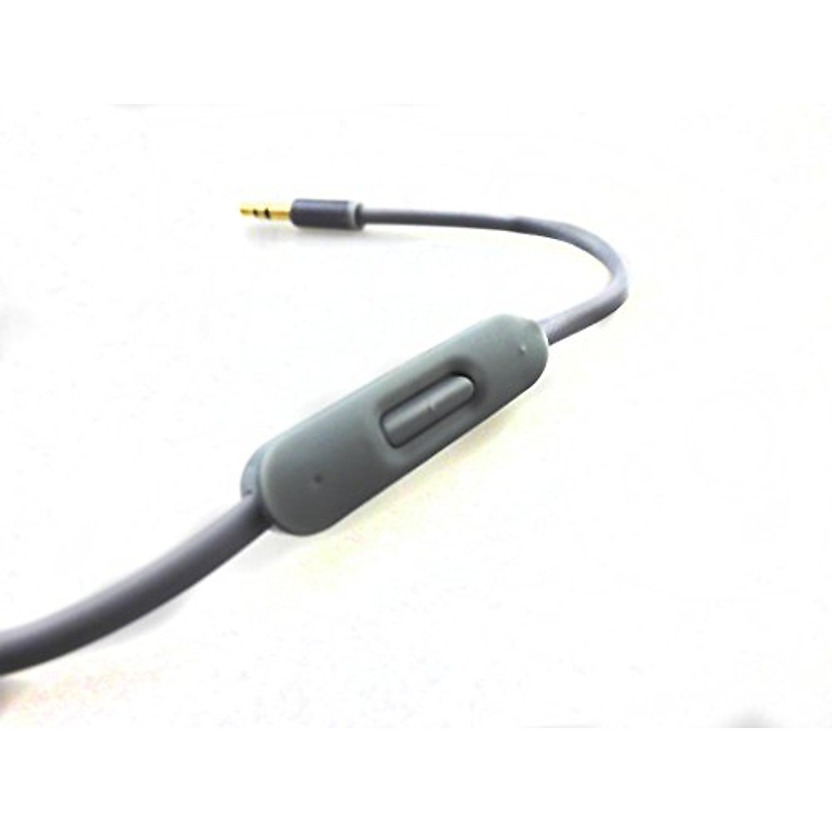 OFC Replacement Inline Remote and Mic Extension Audio Cable Cord for Monster Beats by Dr Dre Solo Solo HD Studio Wireless Pro Detox Mixr Executive Pill Headphones (Grey)