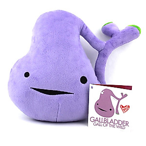 I Heart Guts Gallbladder Plush Toy - You’ve Got Gall! - 8" Educational Organ Stuffed Animals - Gallbladder Surgery Recovery Gifts, Ideal for Doctors, Nurses, Graduation