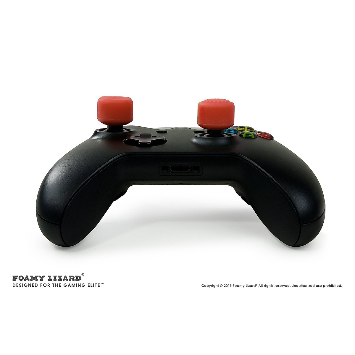 AceShot Thumb Grips (8pc) for Xbox One (Series X, S) & Steamdeck by Foamy Lizard – Sweat Free 100% Silicone Precision Raised Antislip Rubber Analog Stick Grips For Xbox One Controller (8 grips) RED