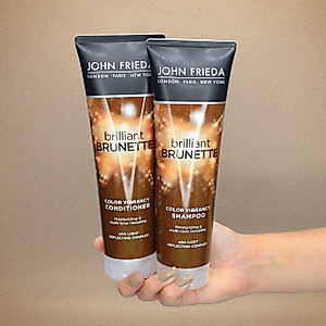 John Frieda Brilliant Brunette Visibly Deeper Colour Deepening Shampoo for Brown Hair, 250 ml