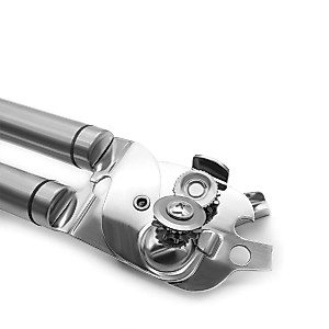 Stainless Steel Manual Can Opener food-safe 304 Stainless Steel Heavy Duty Safety Comfortable to Grip, Smooth Edge Can Opener, Ergonomically Designed Handle Lid Lifter Can Opener