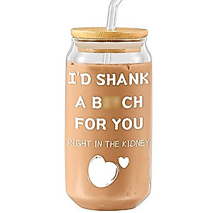 OUNNE Friendship Gifts for Women Friends - Birthday Gift for Sister，Gifts for Best Friends Women, Meaningful Gift For Female Friend, Birthday Gifts for Sister,16.9oz Creative Glass Cup