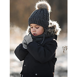 Cooraby 16 Pairs Winter Kids Warm Magic Gloves Full Fingers Stretchy Knitted Gloves for Boys or Girls