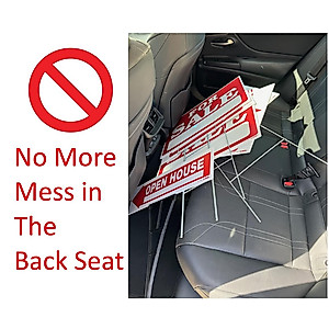 Lock Box Buddy Sign Bag holds 18"x24" and 6"x24" Real Estate Signs, Open House Signs, and For Sale Signs with Lawn Stakes