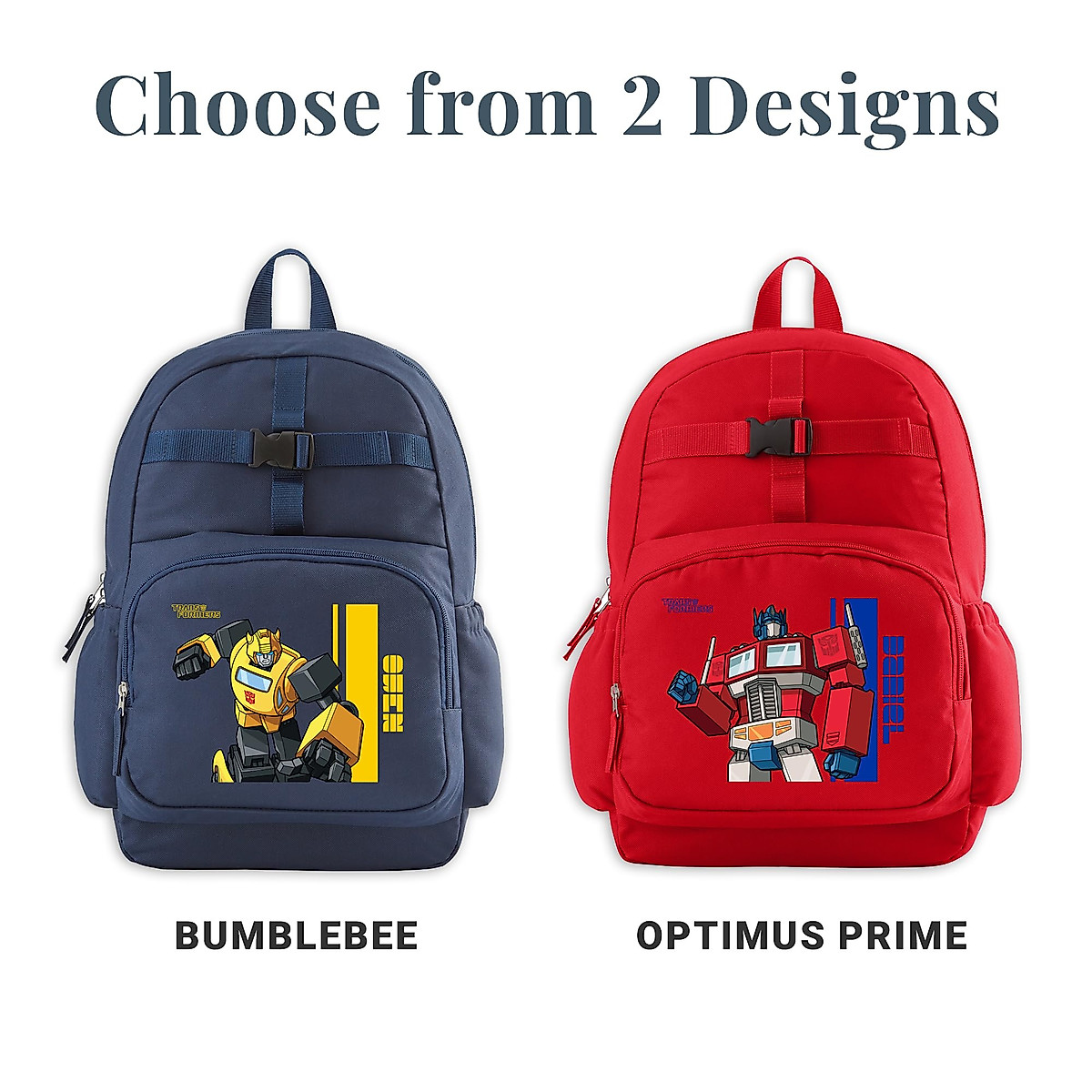 Let's Make Memories Personalized Backpack with Lunch Box (Optional) - TRANSFORMERS - Red - Optimus Prime