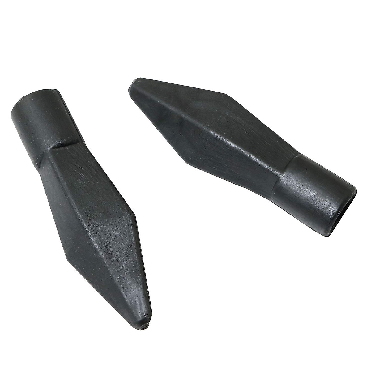 RLECS 12pcs Soft Rubber Practice Archery Arrowhead Inner Dia. 8mm Glue on Target Arrow Tips for Archery CS Shooting/Archery Hunting Game, Black