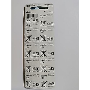 20 VINNIC 1131F LR54 AG10 ALKALINE BATTERIES 1.5V WATCH NO MERCURY 2025 NEW