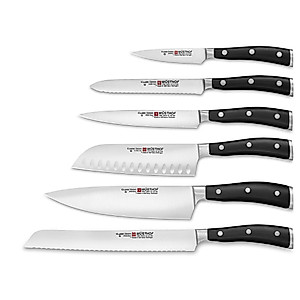 Wüsthof Classic Ikon Knife Block Set - 7 pcs - Black