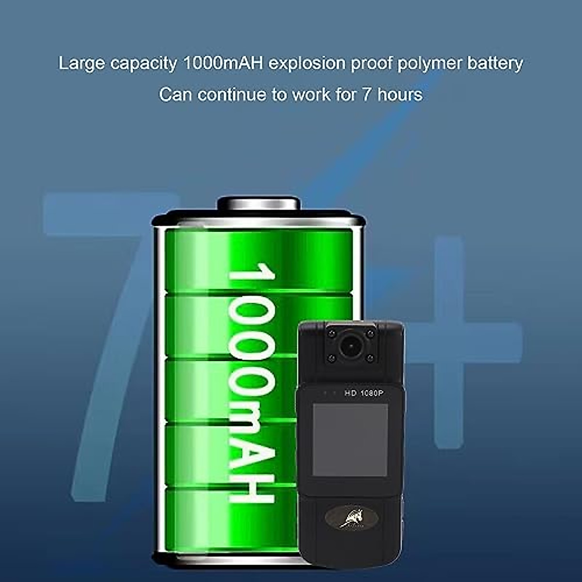 GOWENIC 1080P Mini Body Camera Infrared Night Motion Detection 180 Degree Rotation Lens 1.54inch Display Body Worn Camera for Security Monitoring