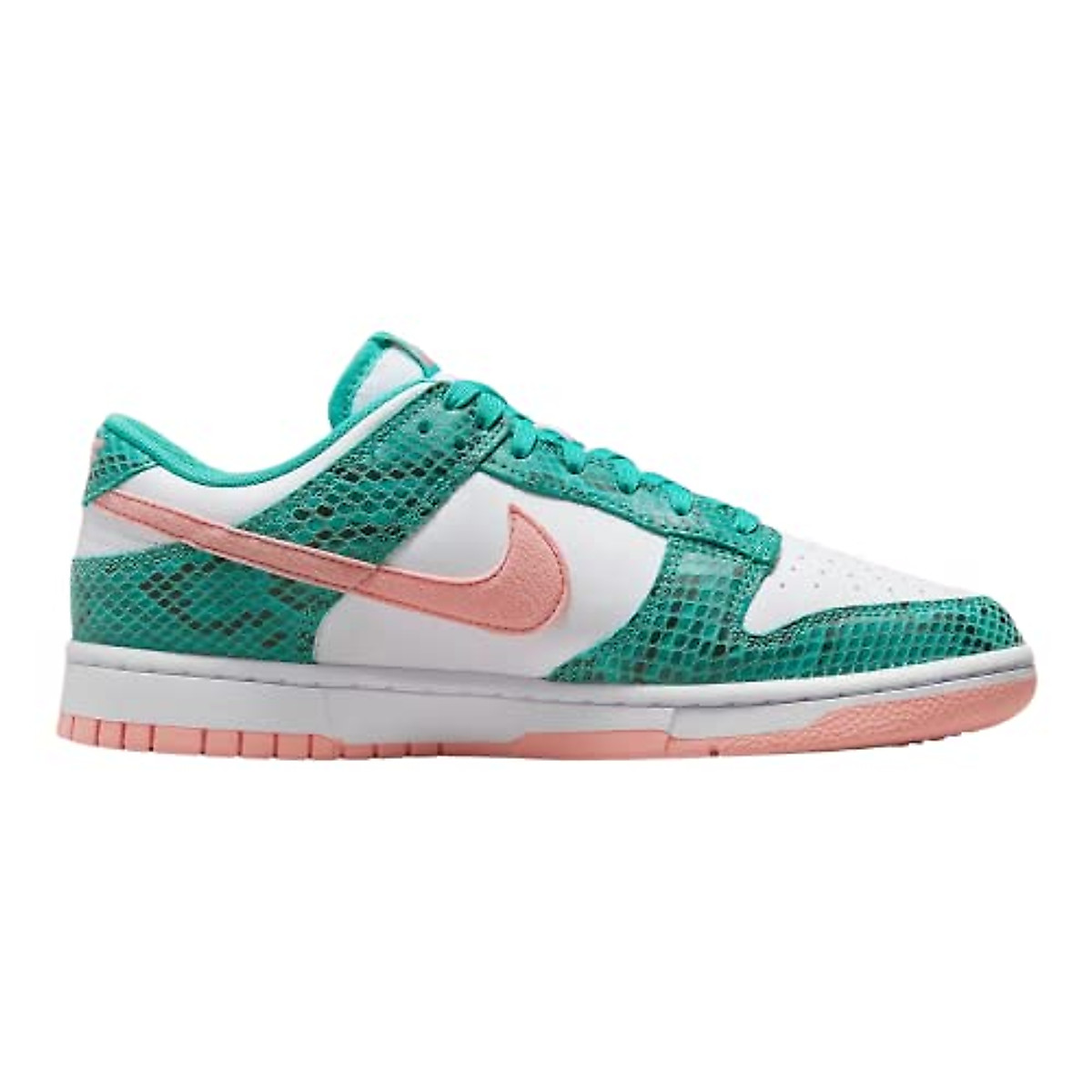 Nike Mens Dunk Low DR8577 300 Snakeskin Washed Teal Bleached Coral - Size 9