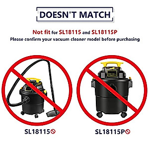 KEEPOW 10 Pack 25-1230 Shop Vac Bags Compatible with Stanley 4-5 Gallon Wet/Dry Vacuums SL18129, SL18130, SL18130P