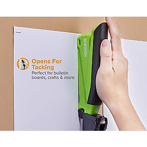 Bostitch InPower Spring-Powered Desktop Stapler, Green (1123)