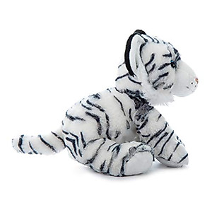 The Petting Zoo Tiger Stuffed Animal, Gifts for Kids, Wild Onez Zoo Animals, White Tiger Plush Toy 9 inches