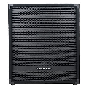 Sound Town METIS Series 2400 Watts 18" Powered Subwoofer with Class-D Amplifier, 4-inch Voice Coil, High-Pass Filter (METIS-18PWG)