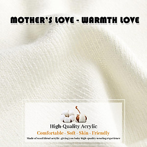 Baby Beanie Hat Gloves Set, Kids Winter Warm Knit Hat with glvoes,Toddler Soft Beanie for Little Boys Little Girls Children