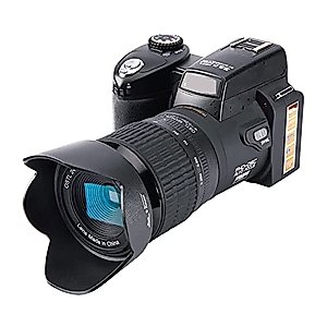 Digital Camera 24X Optical Zoom HD Digital Camera D7100 33Million Pixel Auto Focus Professional DSLR Video Camera Three Lens Outdoor Digital Camera Photography (Size : with 64G SD Card, Color : D710