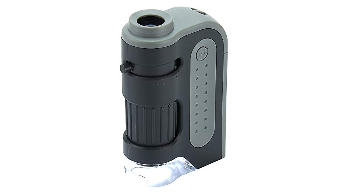 Carson MicroBrite Plus 60x-120x Pocket Microscope - Compact & Powerful